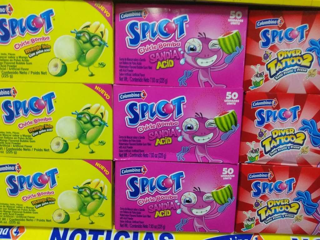 Chicle splot caja x 50 unidades – Mayoristas.com
